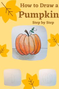 How to Draw a Pumpkin Using Simple Letters - basicdraw.com