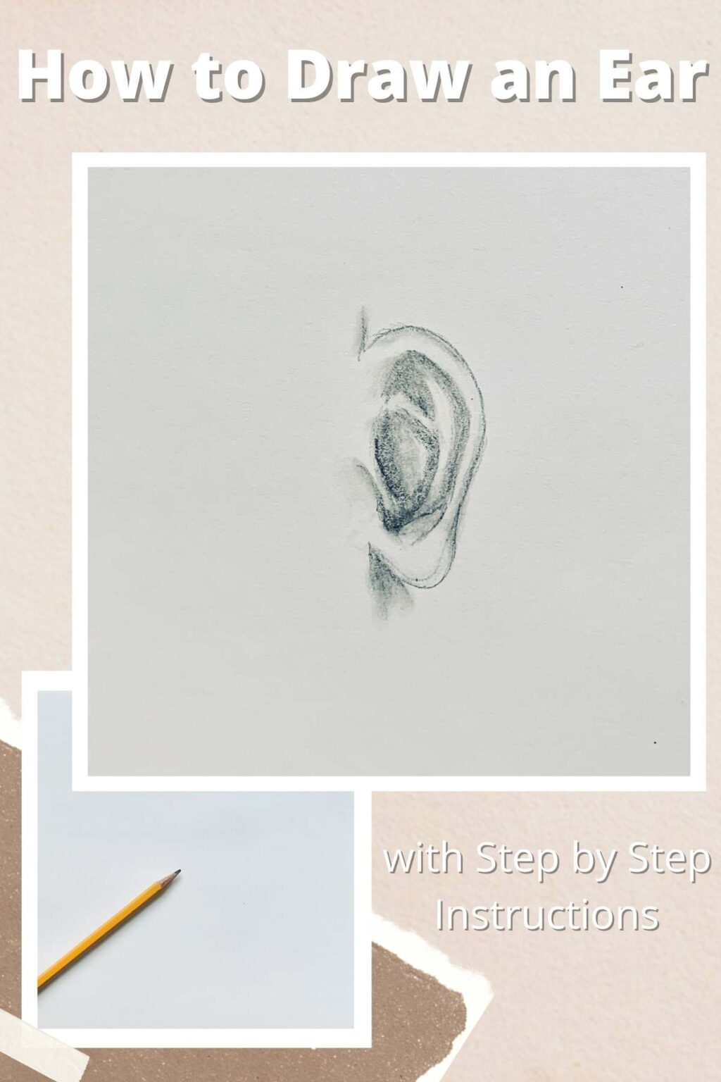 How to Draw an Ear With Shading - basicdraw.com