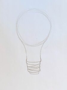 How to draw A Lightbulb With Shading Tips - basicdraw.com