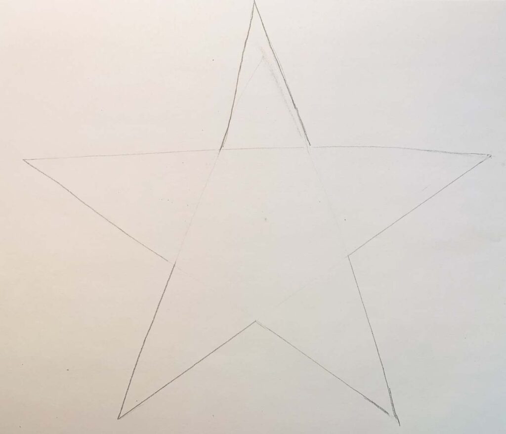 How to Draw a Star With Simple Lines - basicdraw.com