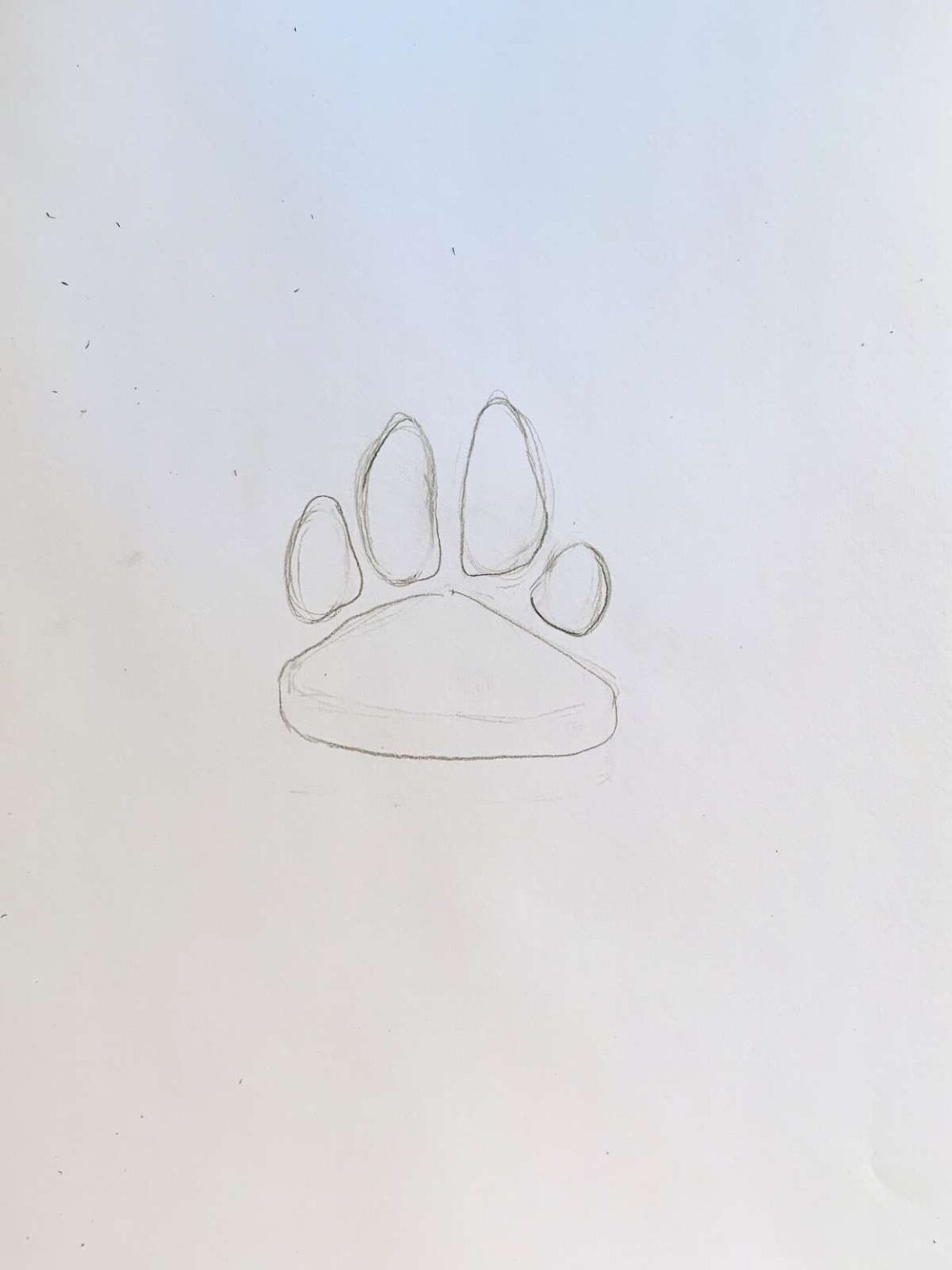 How To Draw A Dog Paw Simple - basicdraw.com