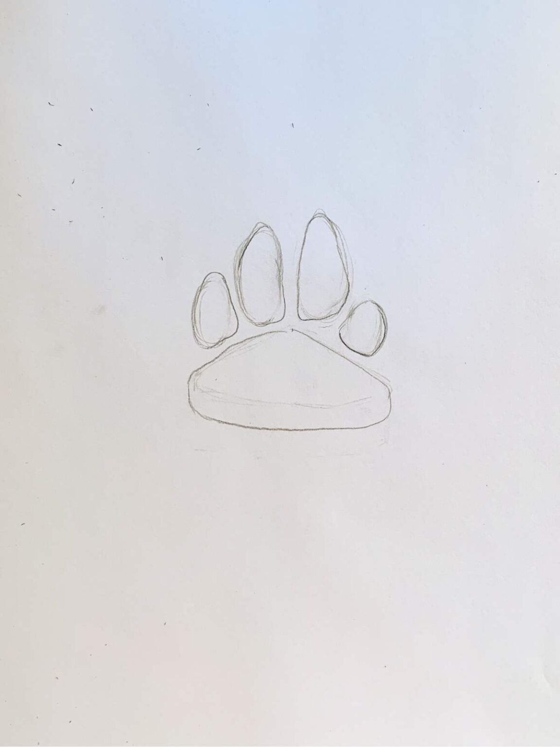 How To Draw A Dog Paw Simple - basicdraw.com