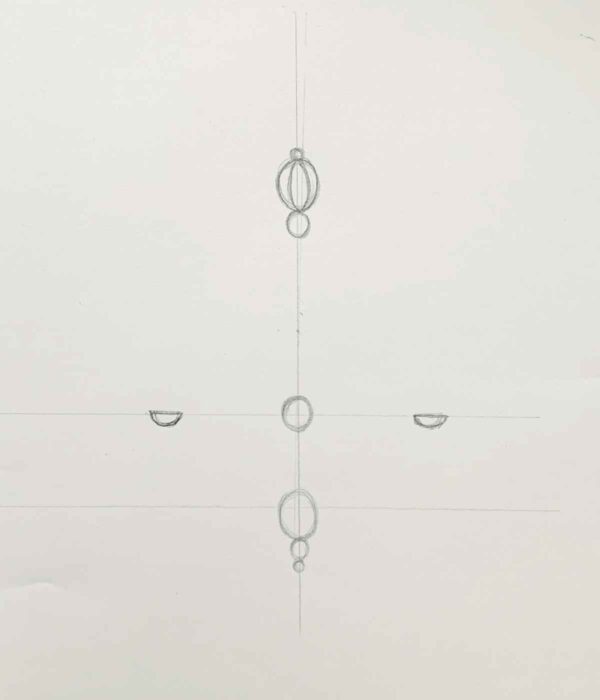 How to Draw a Chandelier With Candles - basicdraw.com